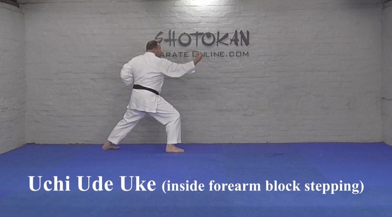 Uchi Ude Uke (Inside Forearm Block) Stepping
