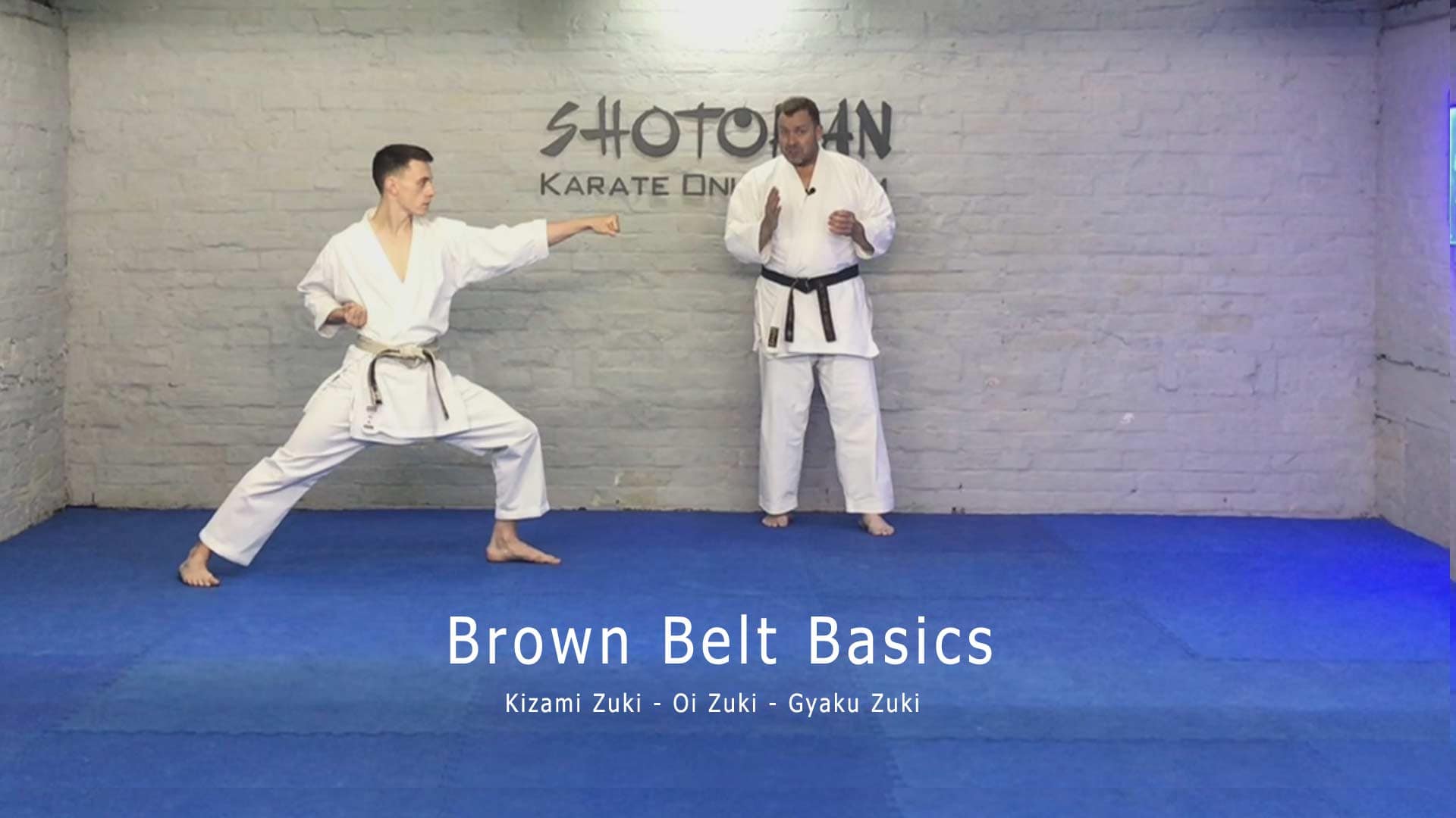 Brown Belt Shotokan Grading Kizami Zuki, Oi Zuki, Gyaku Zuki