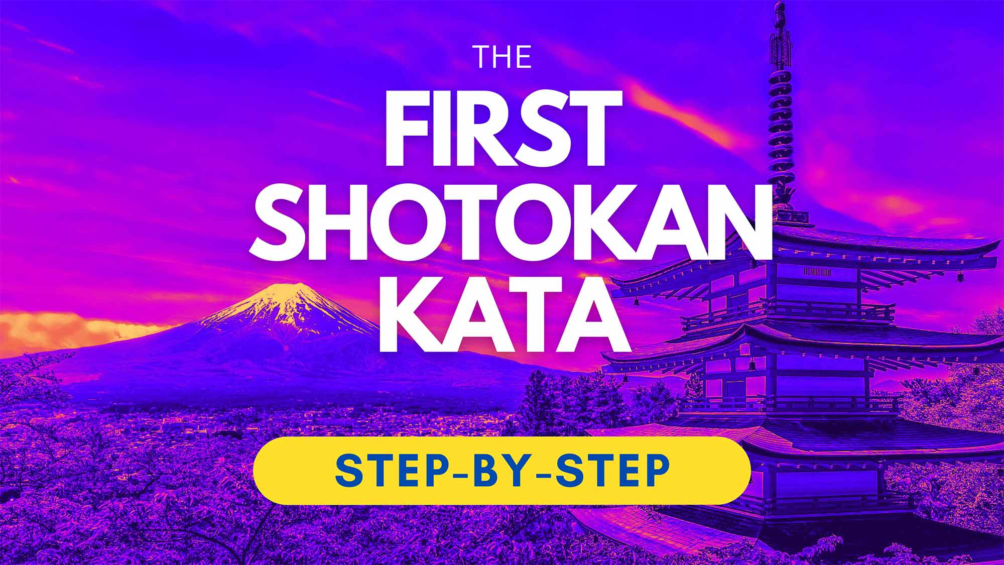 Karate First Kata Step By Step Taikyoku Shodan Or Kihon Kata