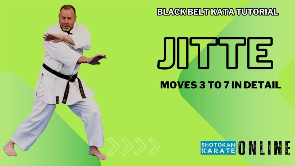 Jitte Kata Step By Step In Detail Moves 3 To 7 Shotokan Kata