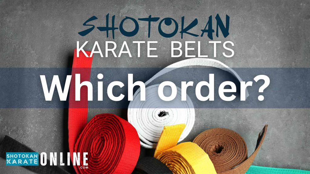 Karate Belt Order Shotokan. Differs Slightly Between Dojo